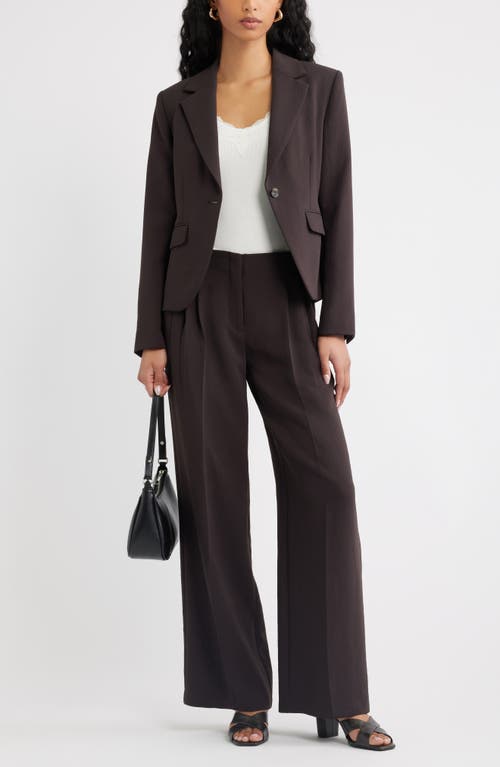 OPEN EDIT Open Edit Curator Crepe Midrise Pleated Wide-Leg Trousers